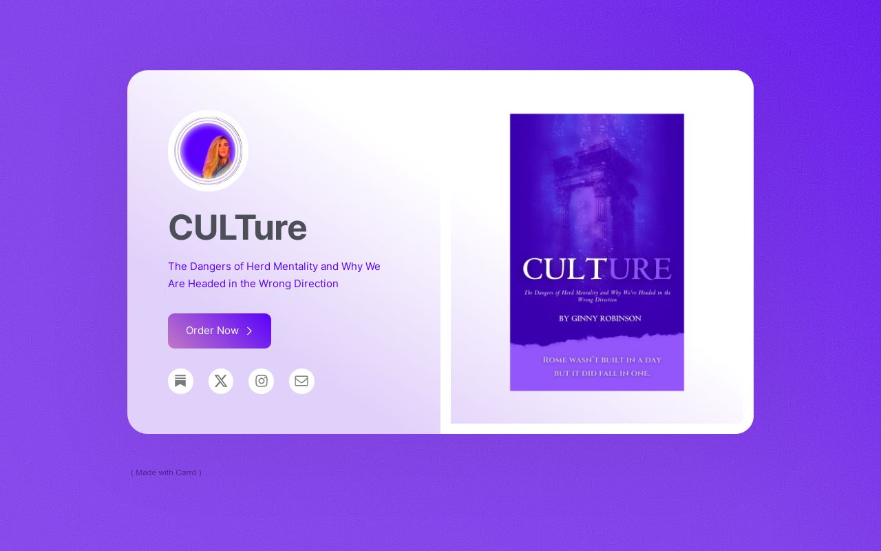 CULTure by Ginny Robinson